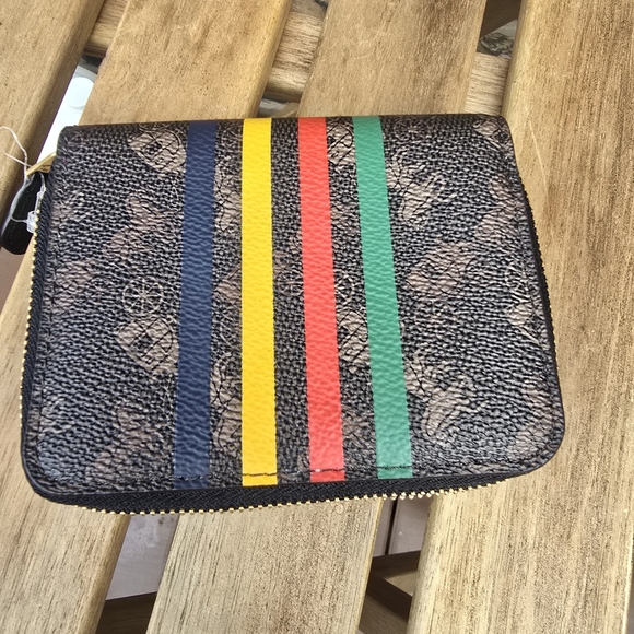 Bags | Coach Multicolor Striped Bag | Poshmark